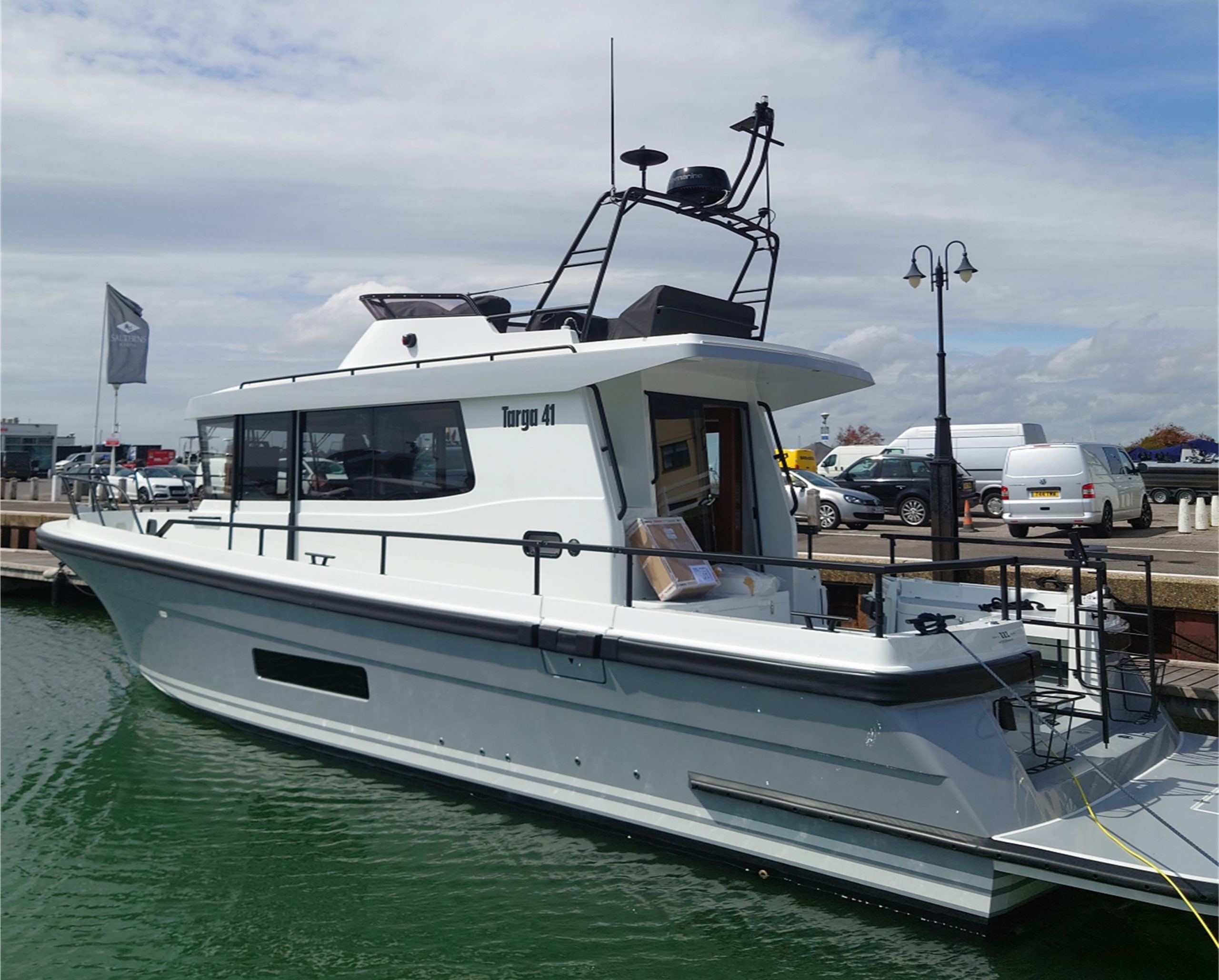 Targa 41 lands in UK - Wessex Marine
